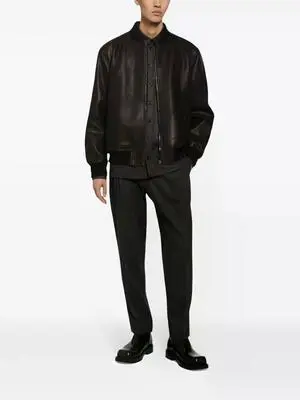 Dolce & Gabbana Mélange Flannel Trousers