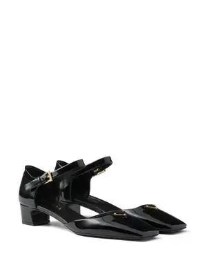 Prada 35mm Patent-leather Pumps - Black