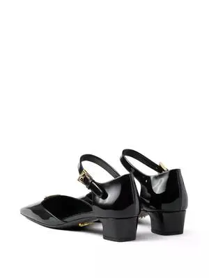 Prada 35mm Patent-leather Pumps - Black