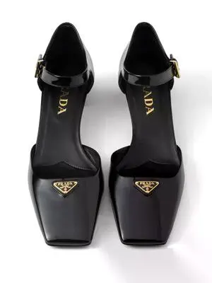 Prada 35mm Patent-leather Pumps - Black