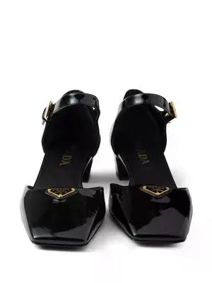 Prada 35mm Patent-leather Pumps - Black