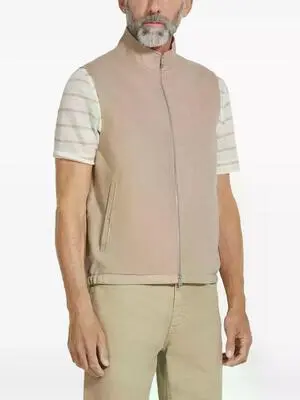 Zegna Oasi Lino Gilet - Neutrals