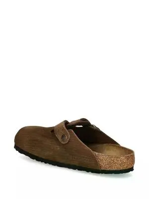 BIRKENSTOCK Boston Suede Slippers - Brown