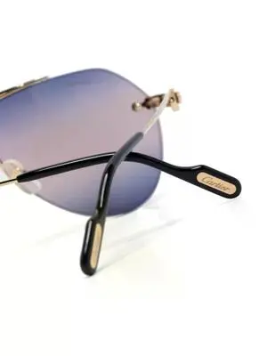 Cartier Première Pilot-frame Sunglasses