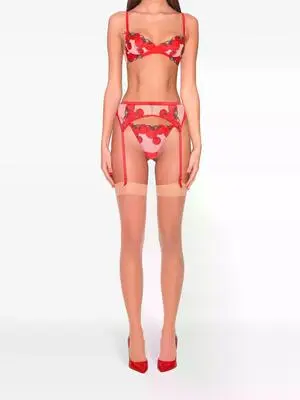 FLEUR DU MAL Pomodoro Embroidered V-string