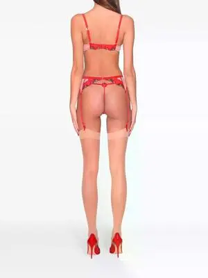 FLEUR DU MAL Pomodoro Embroidered V-string