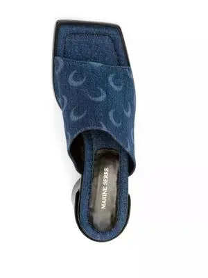 MARINE SERRE Denim Sandals