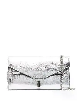 Sandro Yza Metallic Clutch Bag