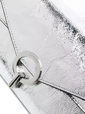Sandro Yza Metallic Clutch Bag