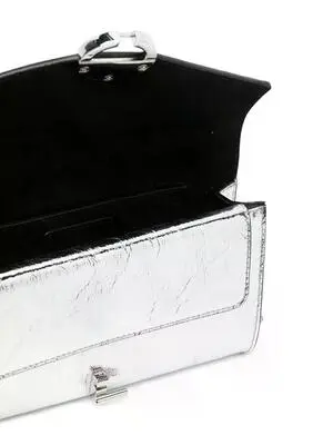 Sandro Yza Metallic Clutch Bag