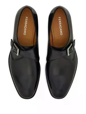 FERRAGAMO Buckled Monk Strap Shoes
