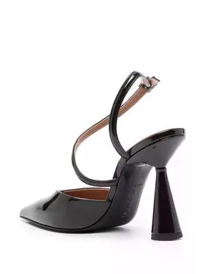 D'ACCORI 100mm Pointed-toe Leather Pumps