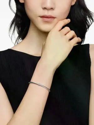 David Yurman Sterling Cable Station Diamond Bracelet