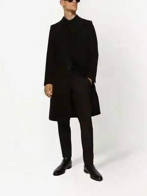 Dolce & Gabbana Single-breasted Wool Coat