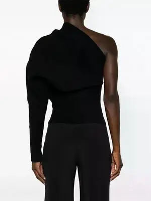 Rick Owens One-shoulder Ribbed-knit Jumper