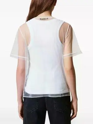 TWINSET Embroidered Tulle T-shirt