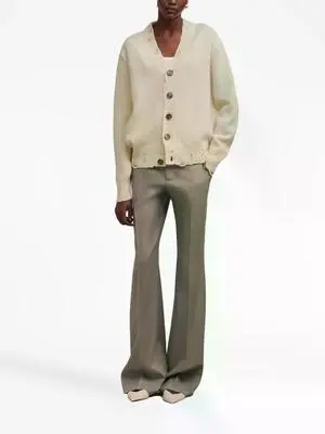 AMI Paris Wide-leg Virgin Wool Trousers