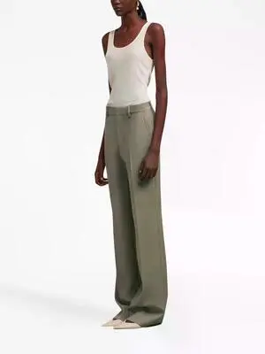 AMI Paris Wide-leg Virgin Wool Trousers