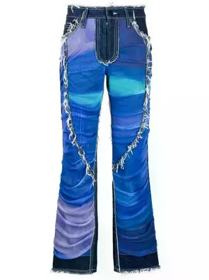 Paula Canovas Del Vas Tulle Panel Jeans