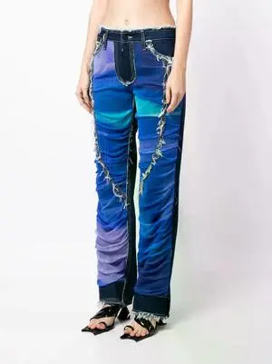 Paula Canovas Del Vas Tulle Panel Jeans