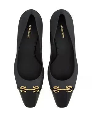 FERRAGAMO 60mm Gancini-plaque Pumps