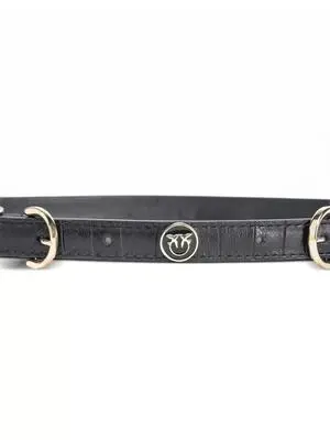 Pinko Crocodile-effect Leather Belt