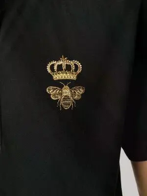 Dolce & Gabbana Embroidered Piqué Polo Shirt