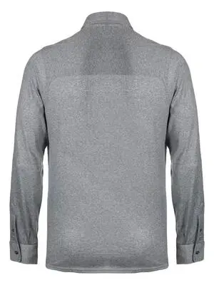 Fedeli Jersey Wool Shirt - Grey