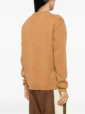 Maison Kitsuné Fox Head Intarsia Jumper - Neutrals
