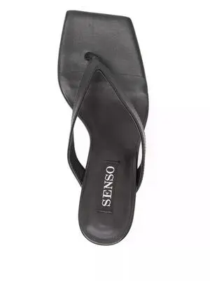 Senso Elvie Ii Square-toe Sandals - Black