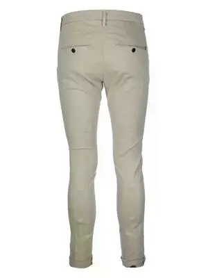 DONDUP Logo-plaque Trousers - Neutrals