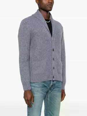 TOM FORD Shawl-collar Ribbed Cardigan