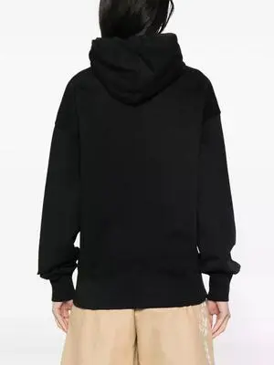 MSGM Logo Print Hoodie - Black