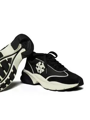 Tory Burch Good Luck Panelled Sneakers - Black