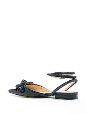 Mach & Mach Double Bow Ballerina Shoes - Blue