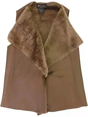 Loro Piana Shearling Waistcoat - Brown
