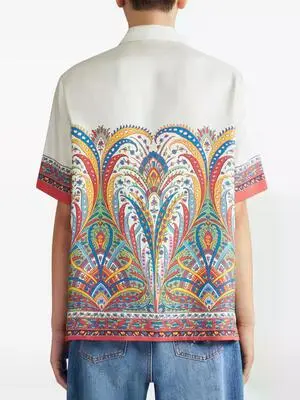 Etro Paisley-print Silk-satin Shirt
