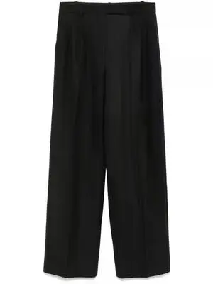 Maje Pleated Wide-leg Tailored Trousers