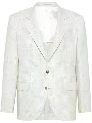 Brunello Cucinelli Checked-pattern Blazer