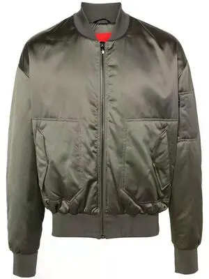 FERRARI Tape-detail Zip-up Bomber Jacket