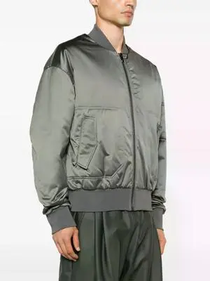 FERRARI Tape-detail Zip-up Bomber Jacket