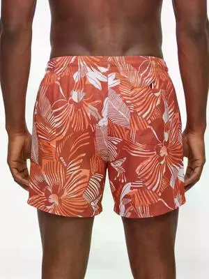 BOSS Printed Swim Shorts - Brown