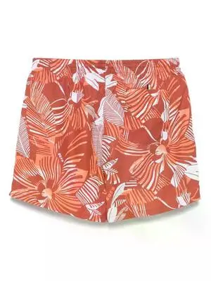 BOSS Printed Swim Shorts - Brown