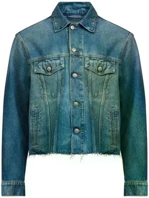 MAISON MARGIELA Cotton Denim Jacket - Blue