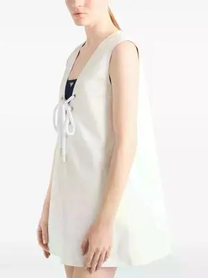 Prada V-neck Mini Dress
