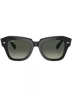 Ray-ban State Street Square-frame Sunglasses - Black