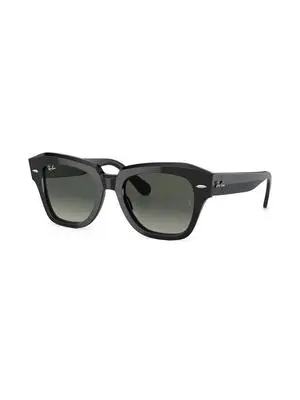 Ray-ban State Street Square-frame Sunglasses - Black