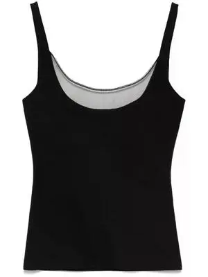 MUGLER Illusion Knitted Tank Top