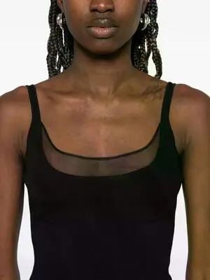 MUGLER Illusion Knitted Tank Top