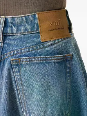 AMI Paris Godet-detail Midi Skirt